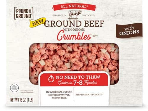 Pound of Ground Products | Ground Beef Crumbles Frozen Uncooked Meat